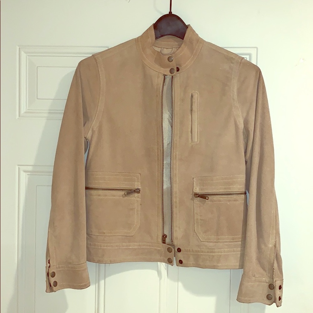 Genuine Suede Leather Motorcycle Jacket - Gem